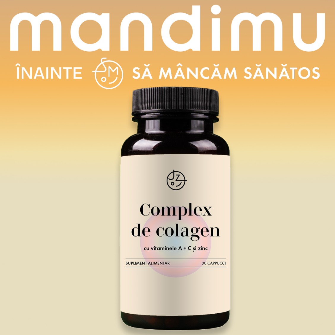 Complex de colagen cu vitaminele A + C și zinc (vegetarian) – Mandimu.ro